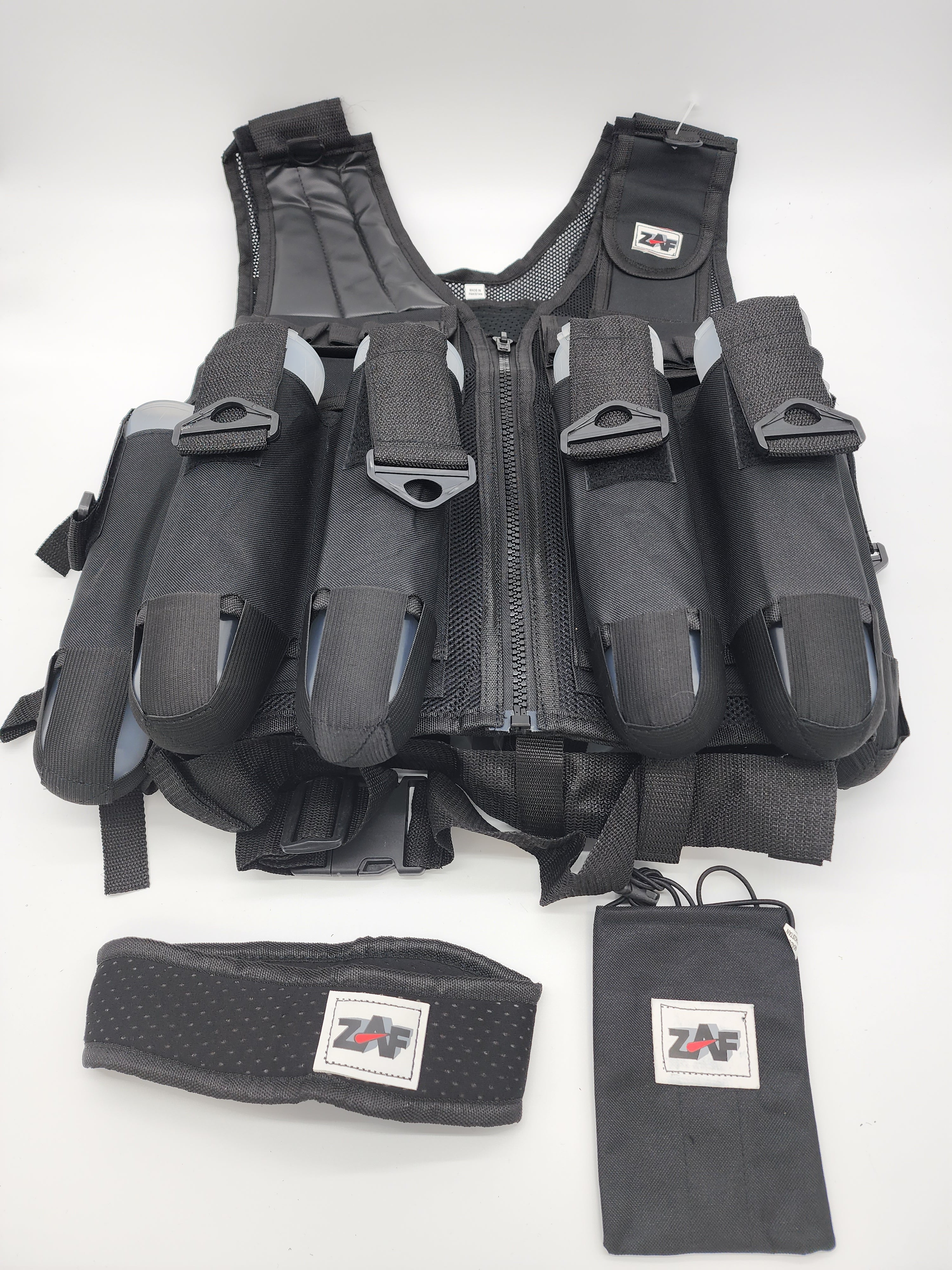 9 Pod Harness / Tactical Vest combo | w/ barrel Sleeve + Neck protecto ...