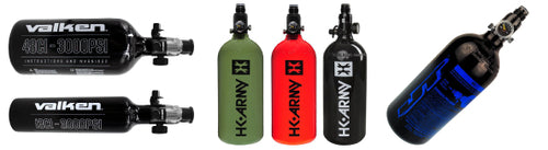 48ci / 3000psi - Paintball Compressed Air Tank - Red | HK Army