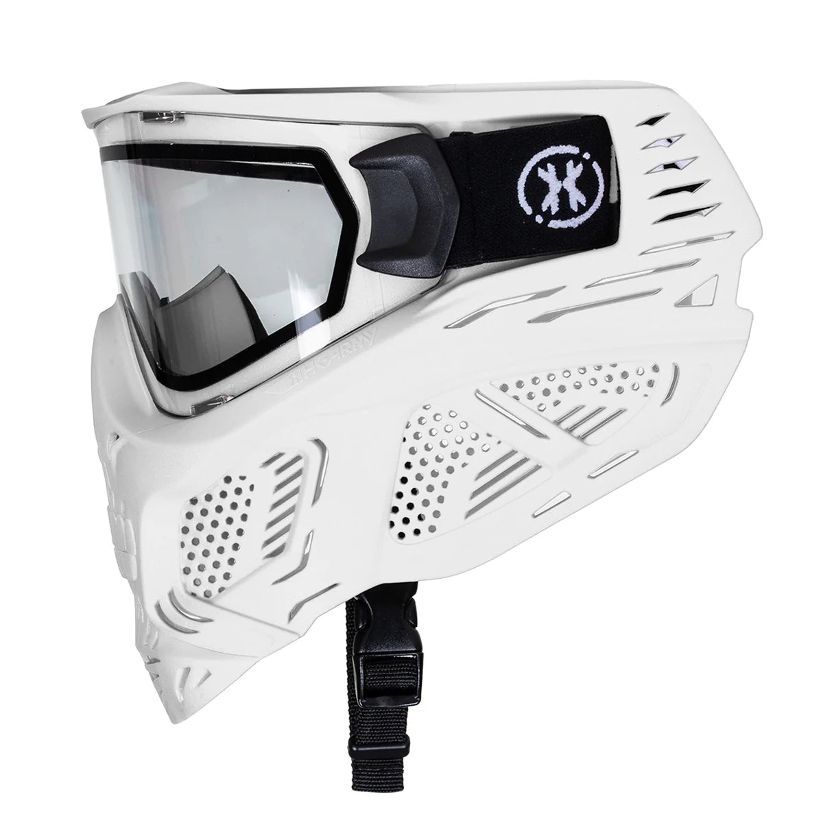 HSTL Skull Goggle - White w/ Clear Lens | Paintball Goggle | Mask | Hk