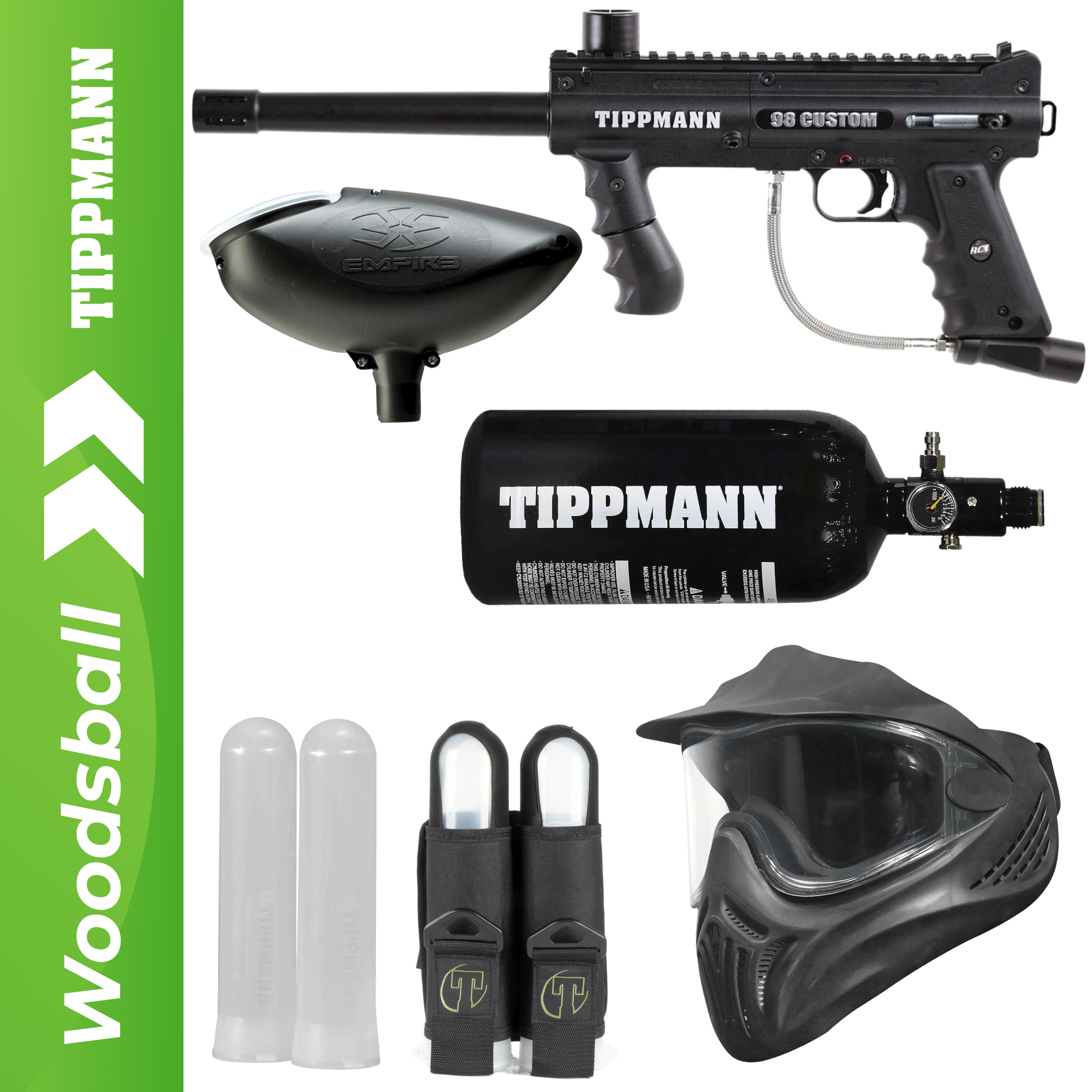 Tippmann 98 Custom Ps Act Basic Paintball Marker Package – East Coast ...