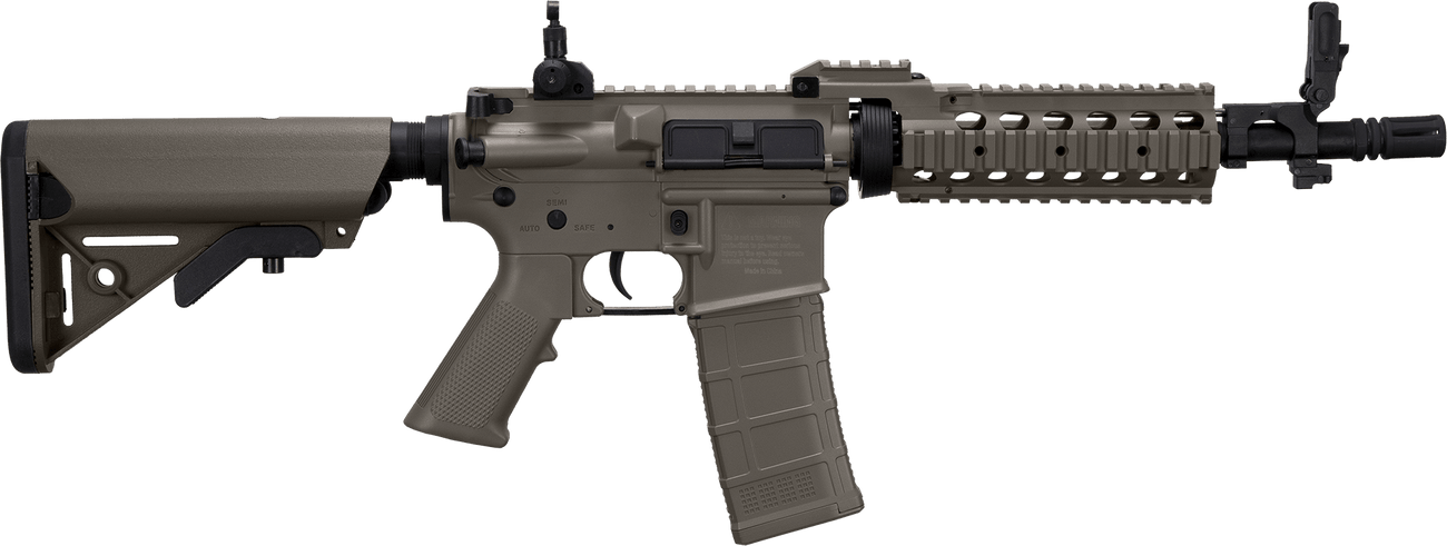 Tippmann Bt Basic Training M4 Carbine Ris Cqb Airsoft Gun - Tan